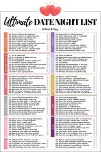 The Only Date Night List You Need (210+ Date Ideas) - Ordinary and Happy