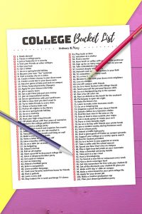 100+ Best College Bucket List Ideas - Ordinary and Happy