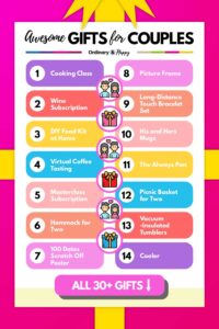 32 Thoughtful Gifts for Couples Both of Them Will Love - Ordinary and Happy