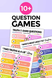 10+ Question Games For Easy Inexpensive Fun with Friends and Family ...