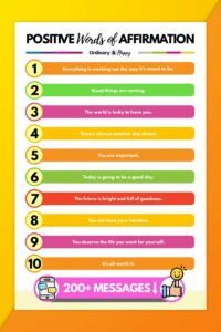 200+ Positive Words of Affirmation You Can Use Today - Ordinary and Happy