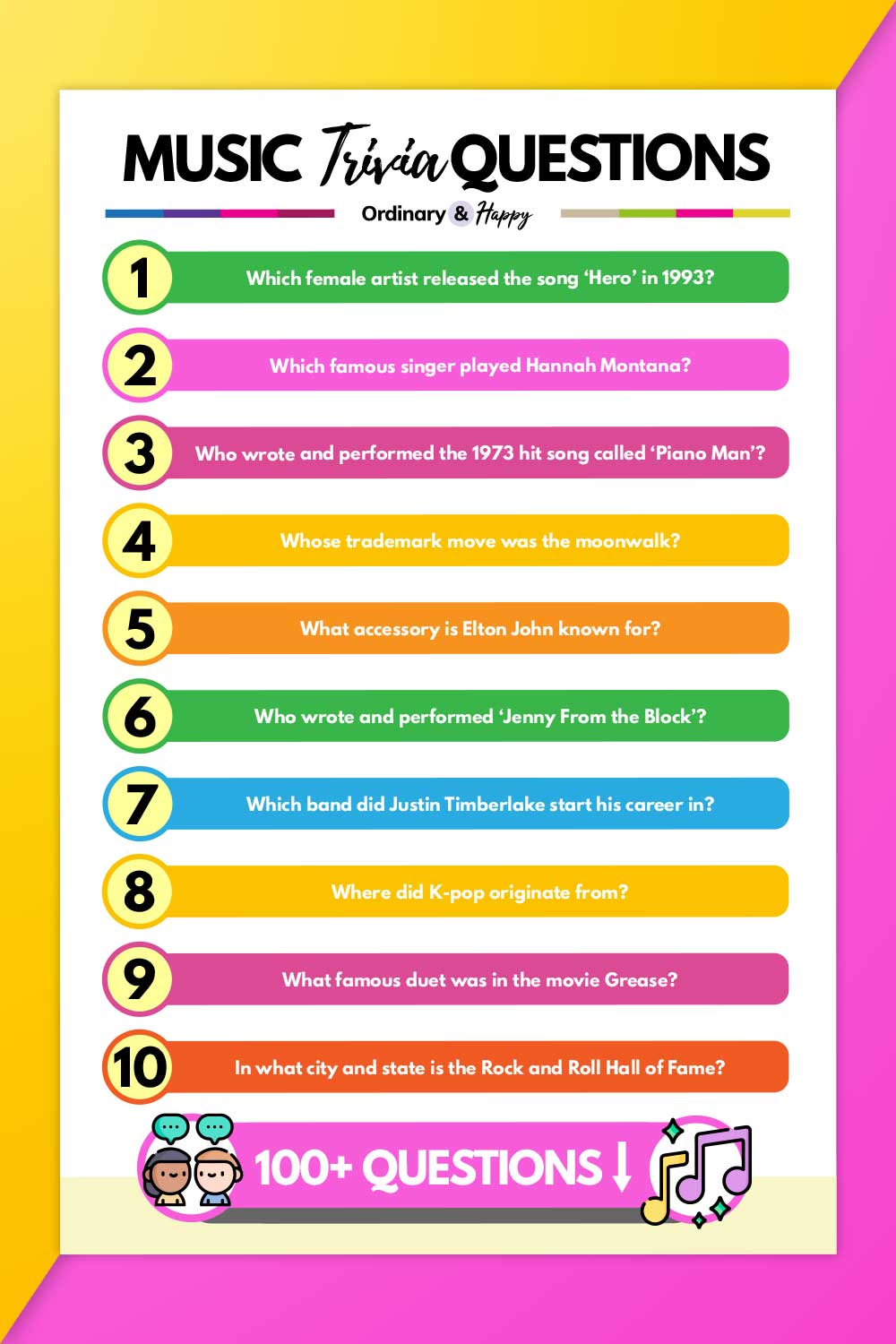 100+ Music Trivia Questions for a Night of Qs, Tunes, and Nostalgia ...