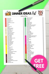 Dinner Ideas List - 100+ Dishes to Answer "What's for Dinner ...