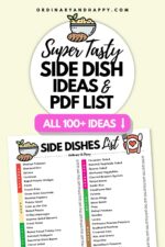 Side Dishes List (100+ Ideas for Instant Dinner Inspiration) - Ordinary ...