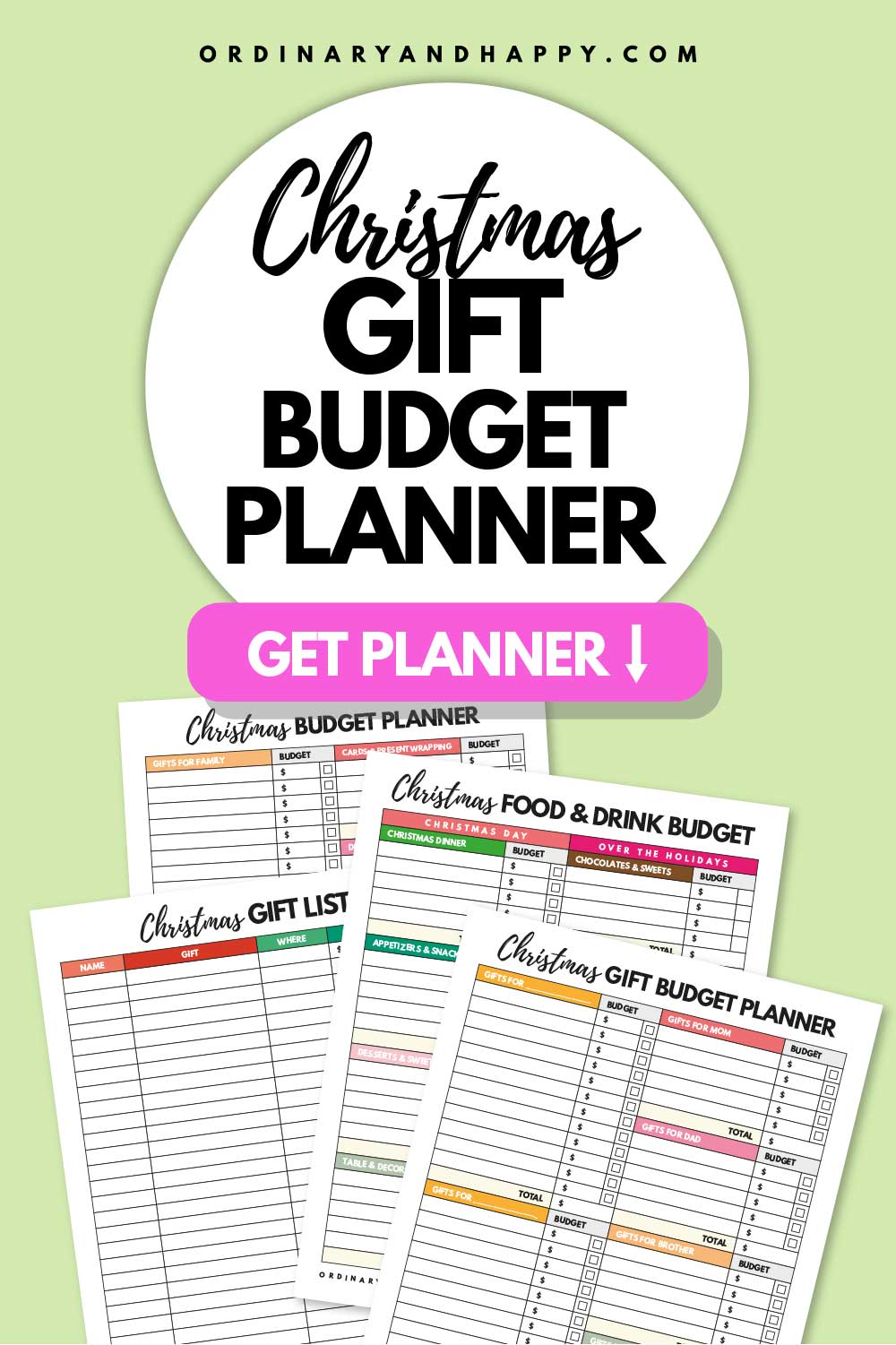 Christmas Gift Budget Planner (Free and Premium Printables) to Plan ...