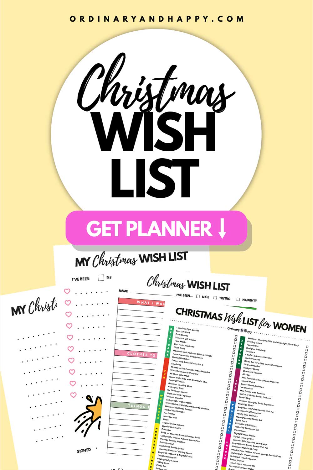 Christmas Wish List (Free and Premium Printables for the Holidays ...