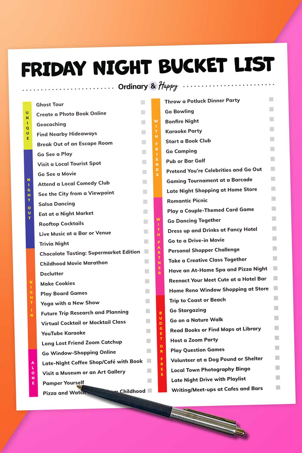 Friday Night Will Never Be Boring Again with these Super Fun Ideas ...