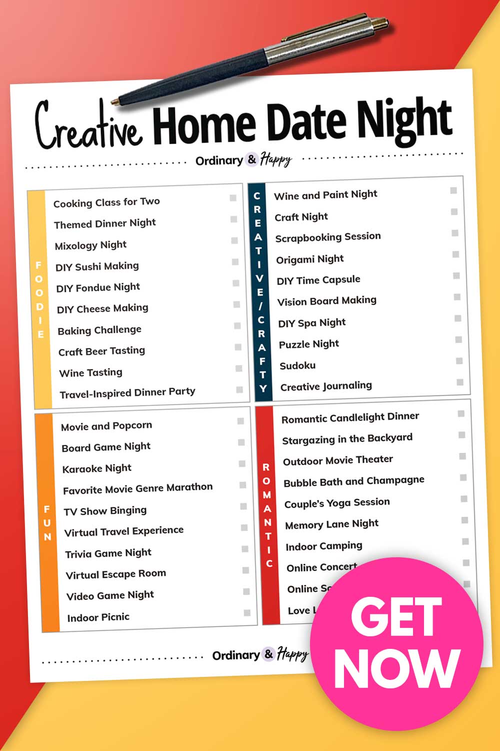 Creative Home Date Nights – 40 Unique and Fun Ideas for Date Nights at ...