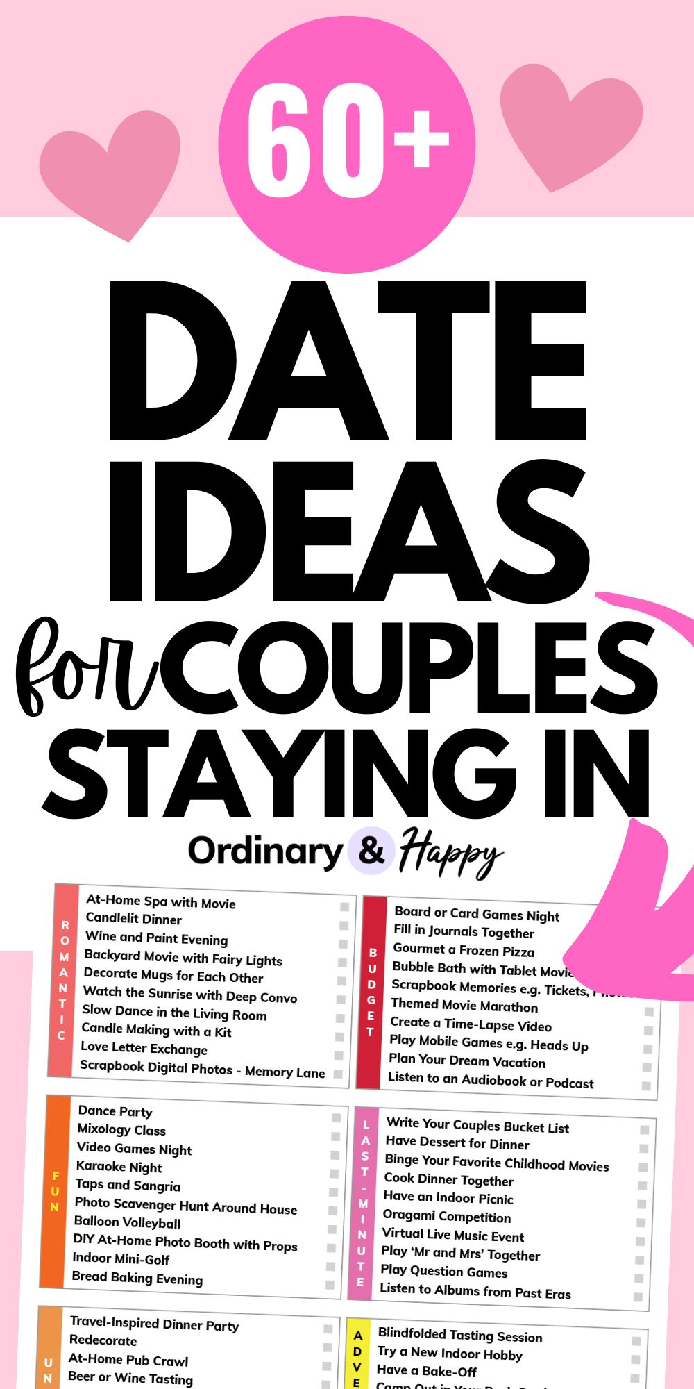 Date Ideas for Nights When You Just Want to Stay In - Ordinary and Happy