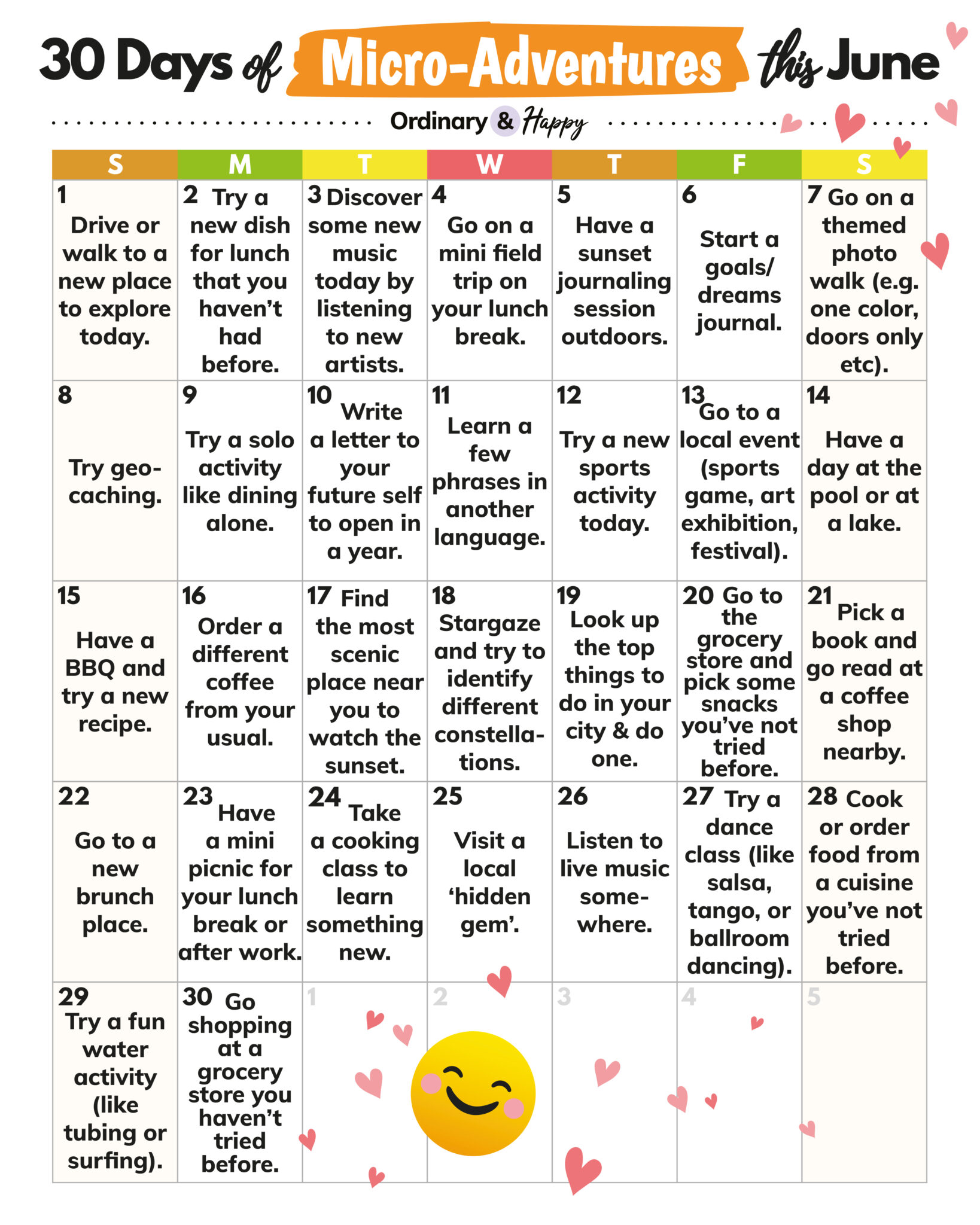 Plan an Unforgettable June With These Activities & Ideas (30-Day ...