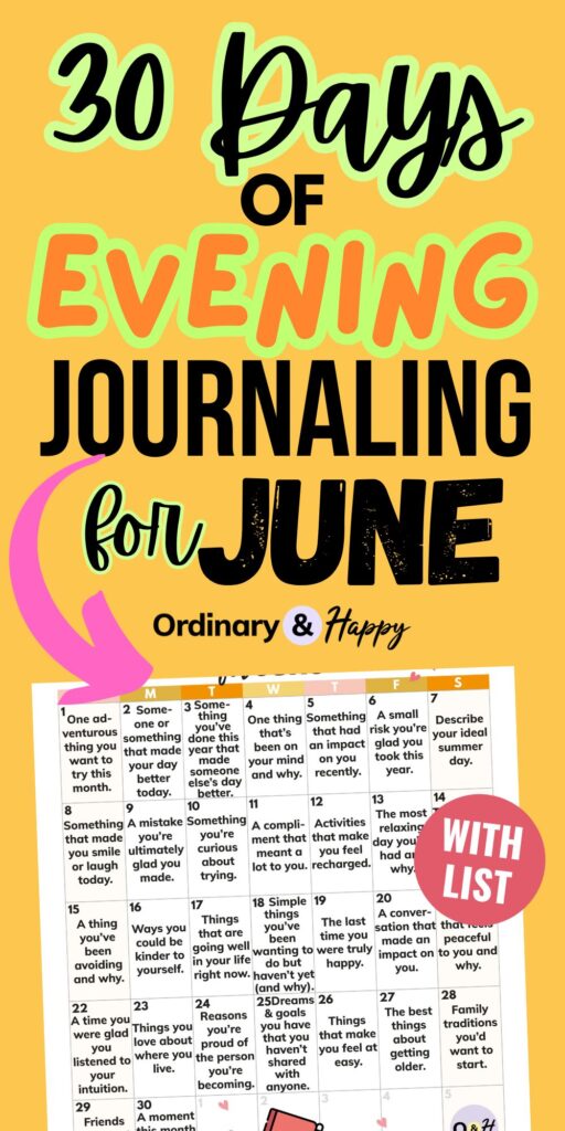 Reflect and Unwind With Our 30 Days of Evening Journaling for June ...
