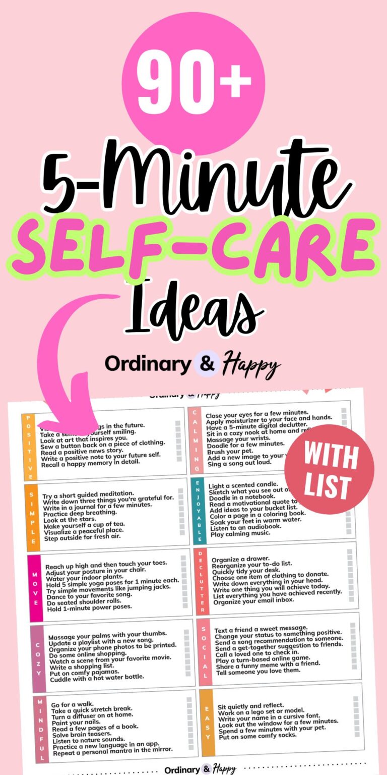 5-Minute Self-Care Ideas You Can Squeeze Into Your Busy Days - Ordinary ...