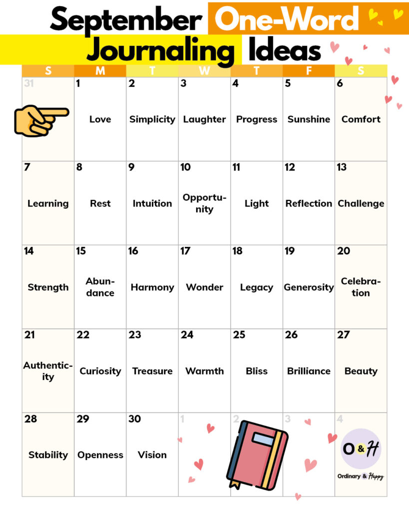 Find the Type of Journaling That's Right for You With Our September ...
