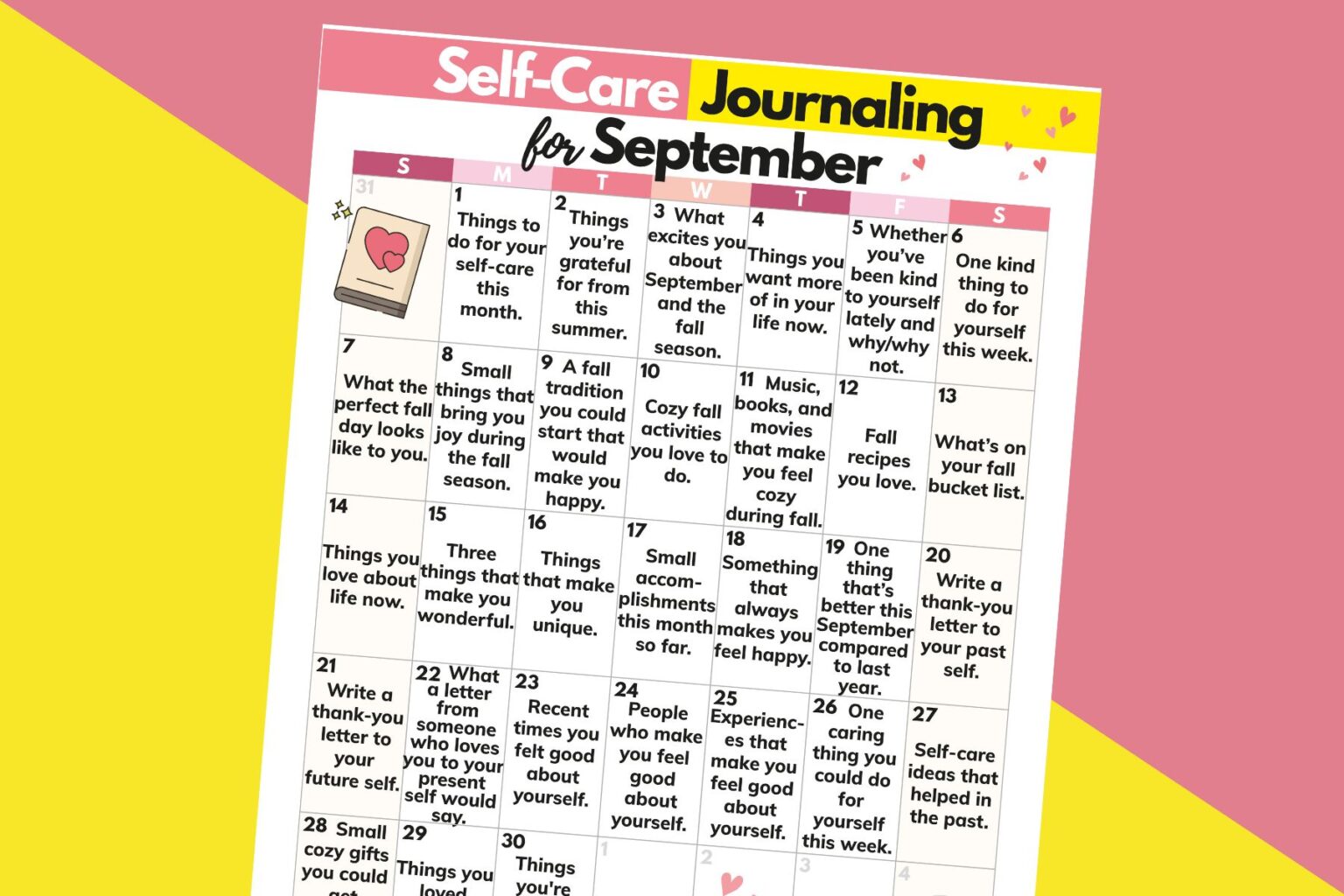 Find the Type of Journaling That's Right for You With Our September ...