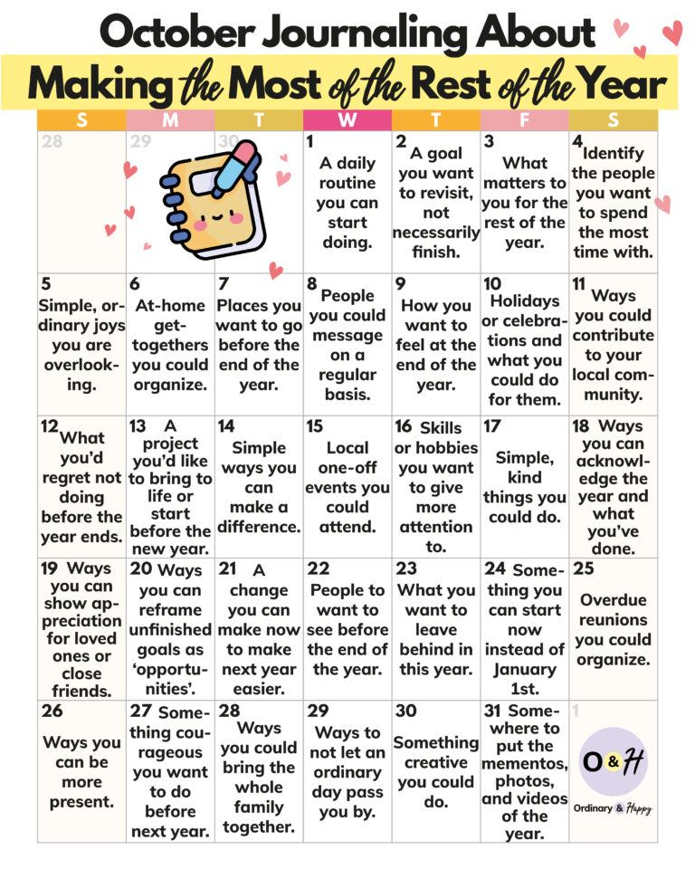 Use Our 'What Matters Most to You for the Rest of the Year' Worksheet ...