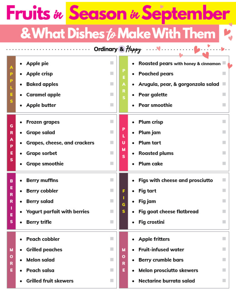 September Food Ideas: What to Make for Breakfast, Lunch, Dinner, and ...