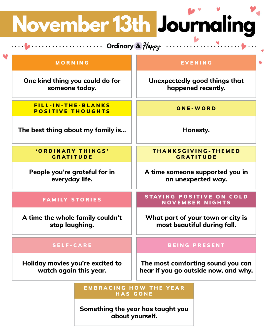 Simplify Your Day With This November 13th Planner Full of Great Ideas ...