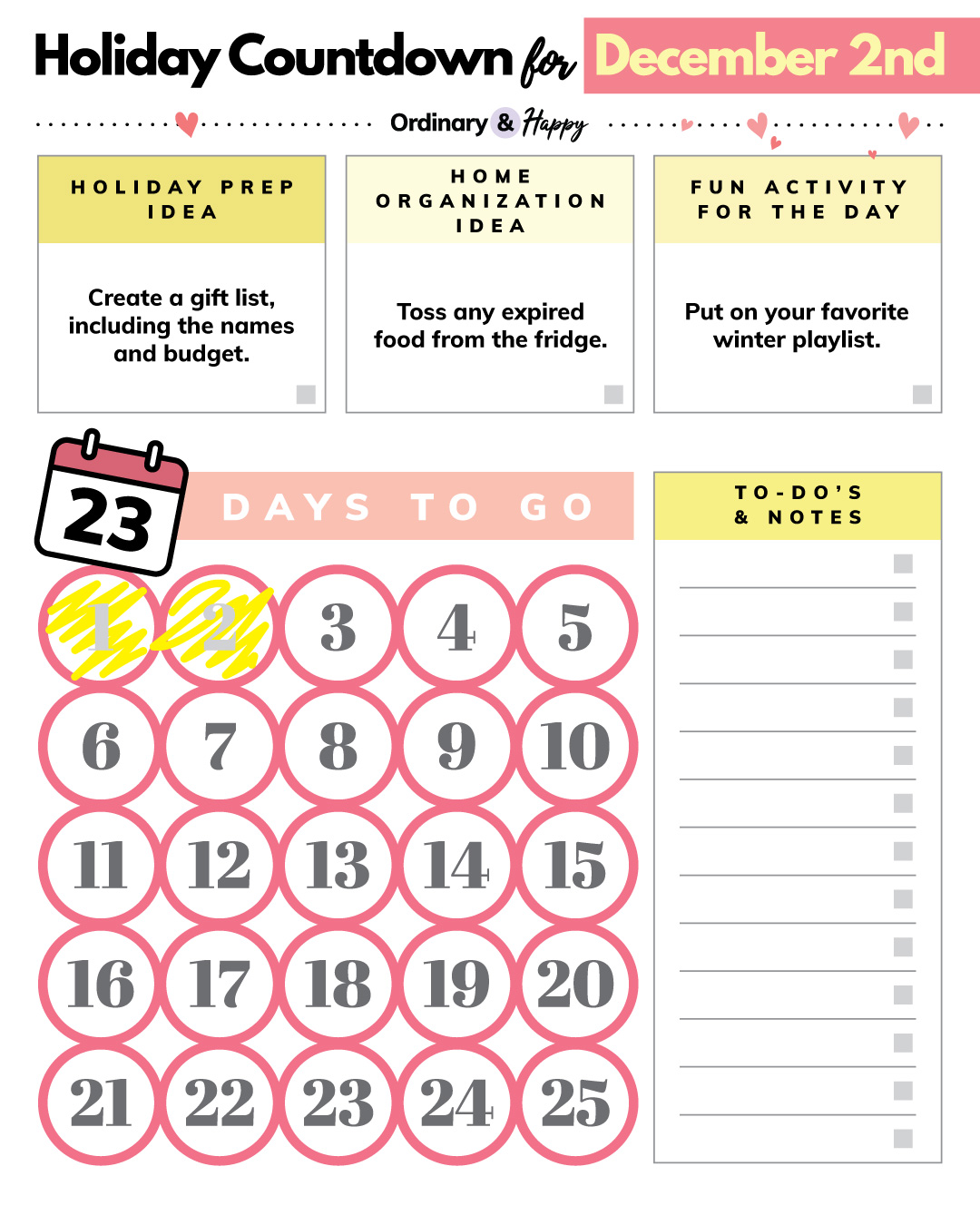 December 2nd Daily Planner (Prep, Plan, and Get Inspired) - Ordinary ...