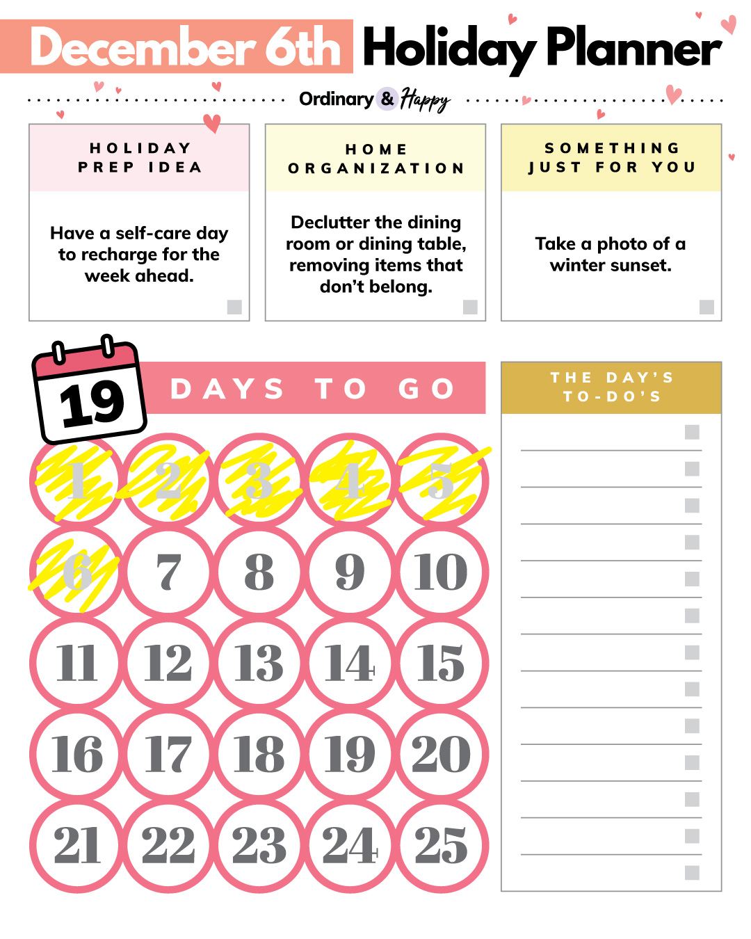 December 6th Daily Planner (Simple and Productive Ideas) - Ordinary and ...