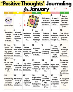 January 'Positive Thoughts' Journaling for an Optimistic Outlook ...