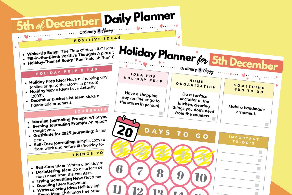 December 2nd Daily Planner (Prep, Plan, and Get Inspired) - Ordinary ...