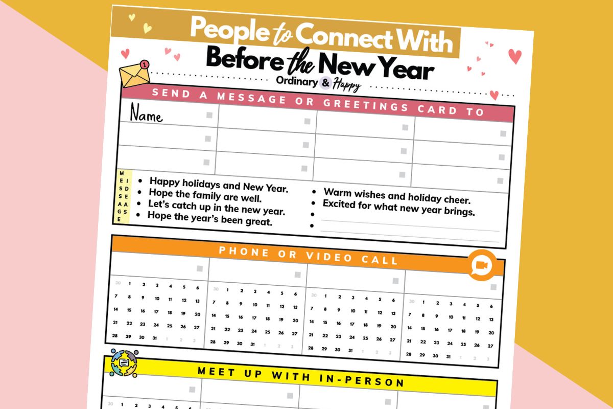 Connect With Friends and Loved Ones This December With Our Planner ...