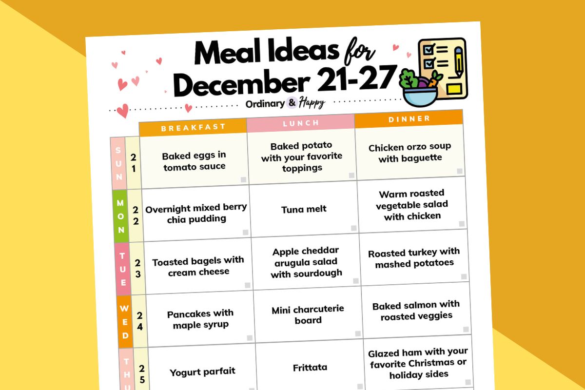 Christmas and New Year's Eve Prep Calendar for December - Ordinary and ...