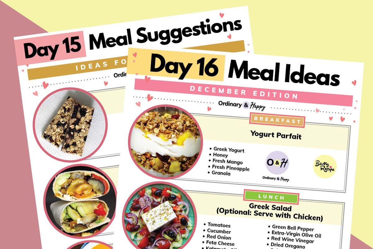 Meal Ideas for December 14-20 - Ordinary and Happy