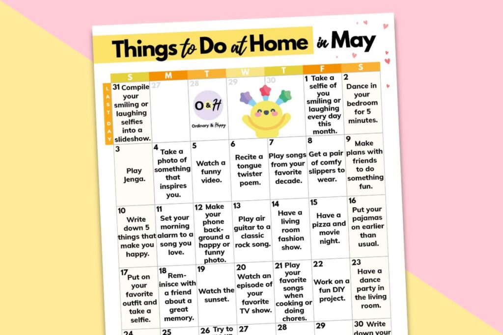 May Calendars - Ordinary and Happy