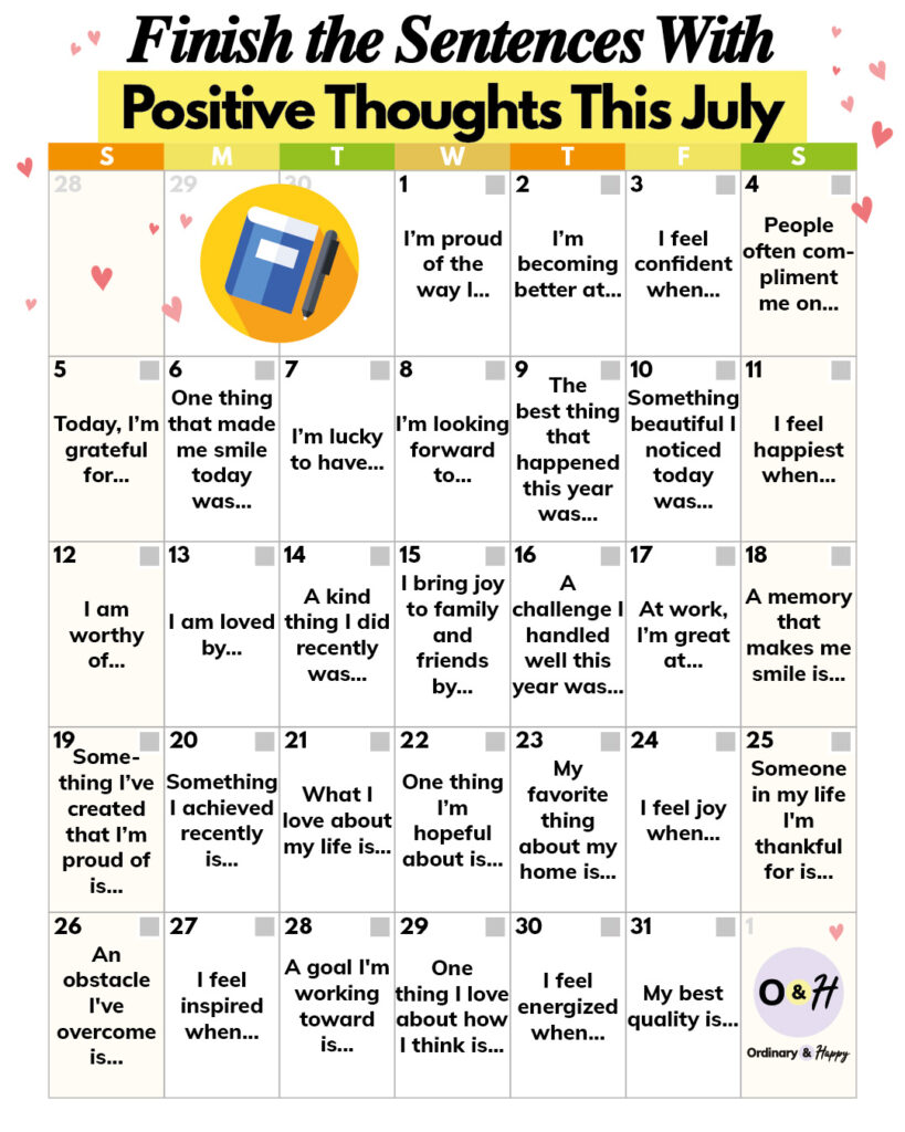 July Journaling Ideas (Gratitude, Summer Plans, and More) - Ordinary ...